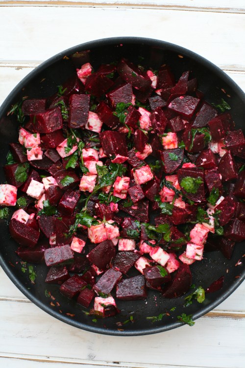 Baked Spiced Beetroot and Feta Samosas | CHILLI & MINT