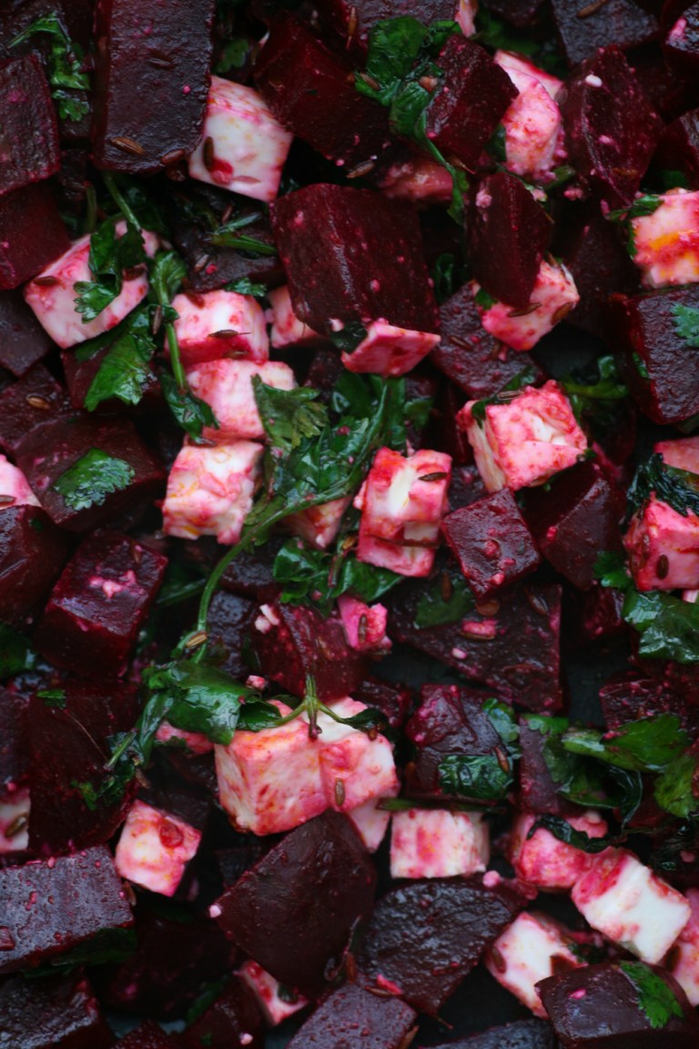 Baked Spiced Beetroot and Feta Samosas | CHILLI & MINT