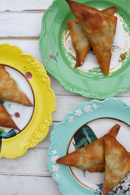 Baked Spiced Beetroot and Feta Samosas | CHILLI & MINT