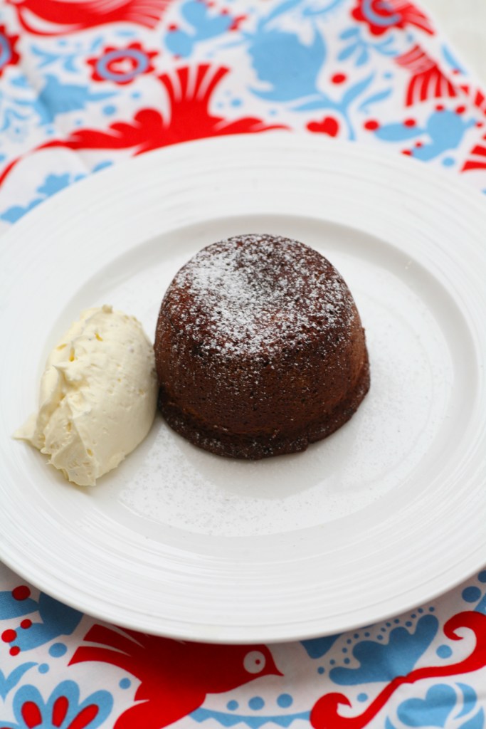 Chocolate, Chilli and Cinnamon Fondants with Cardamom Chantilly Cream ...